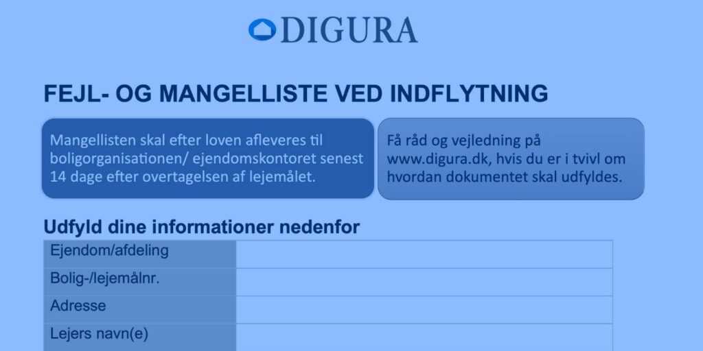 List of defects template: Download for free | DIGURA